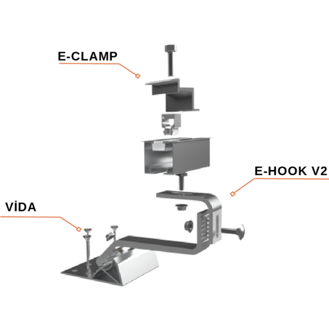E-Hook V2 (Top Mount) - ERA Grup Alüminyum